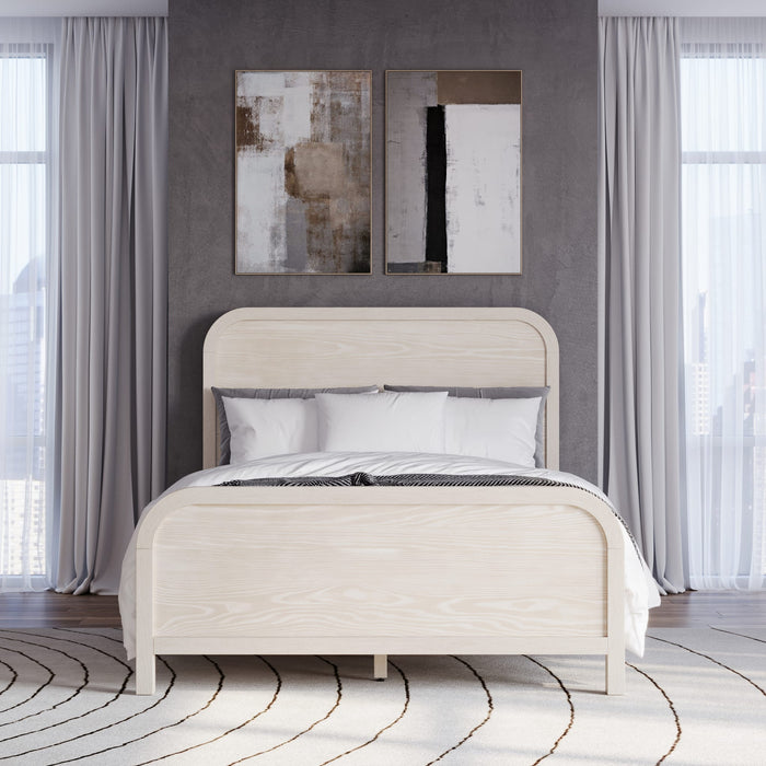 Drake Wood Platform Bed in Sugar — Modus Furniture