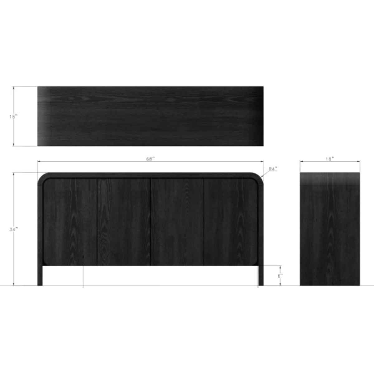 Elora Sideboard - Jet — Modus Furniture