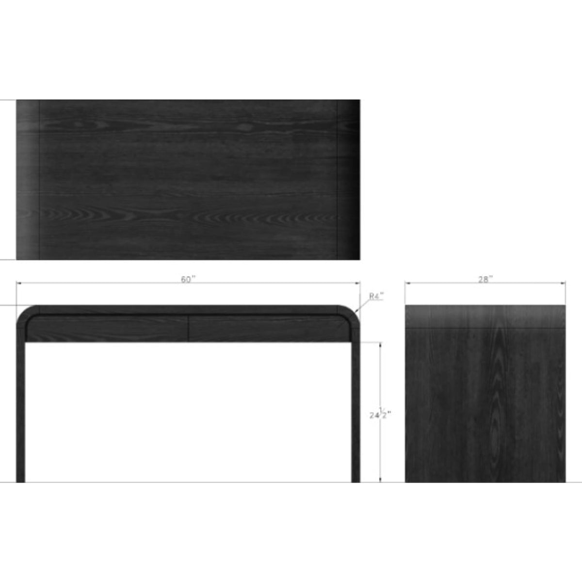 Elora Writing Desk - Jet — Modus Furniture