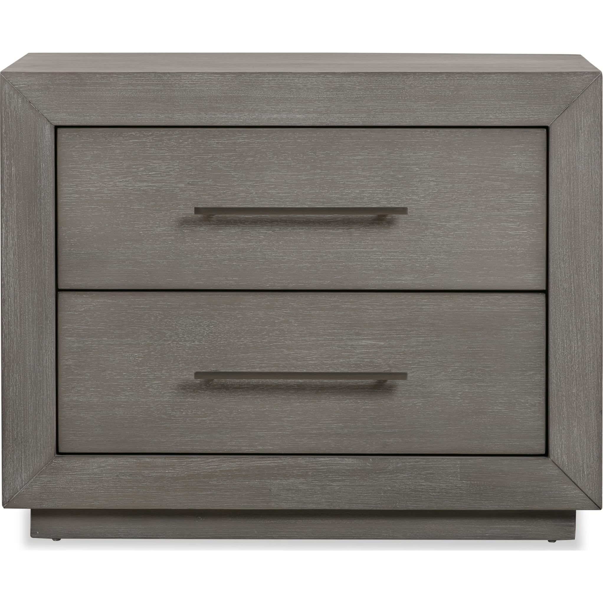 Melbourne Two Drawer Nightstand with USB in Mineral — Modus Furniture