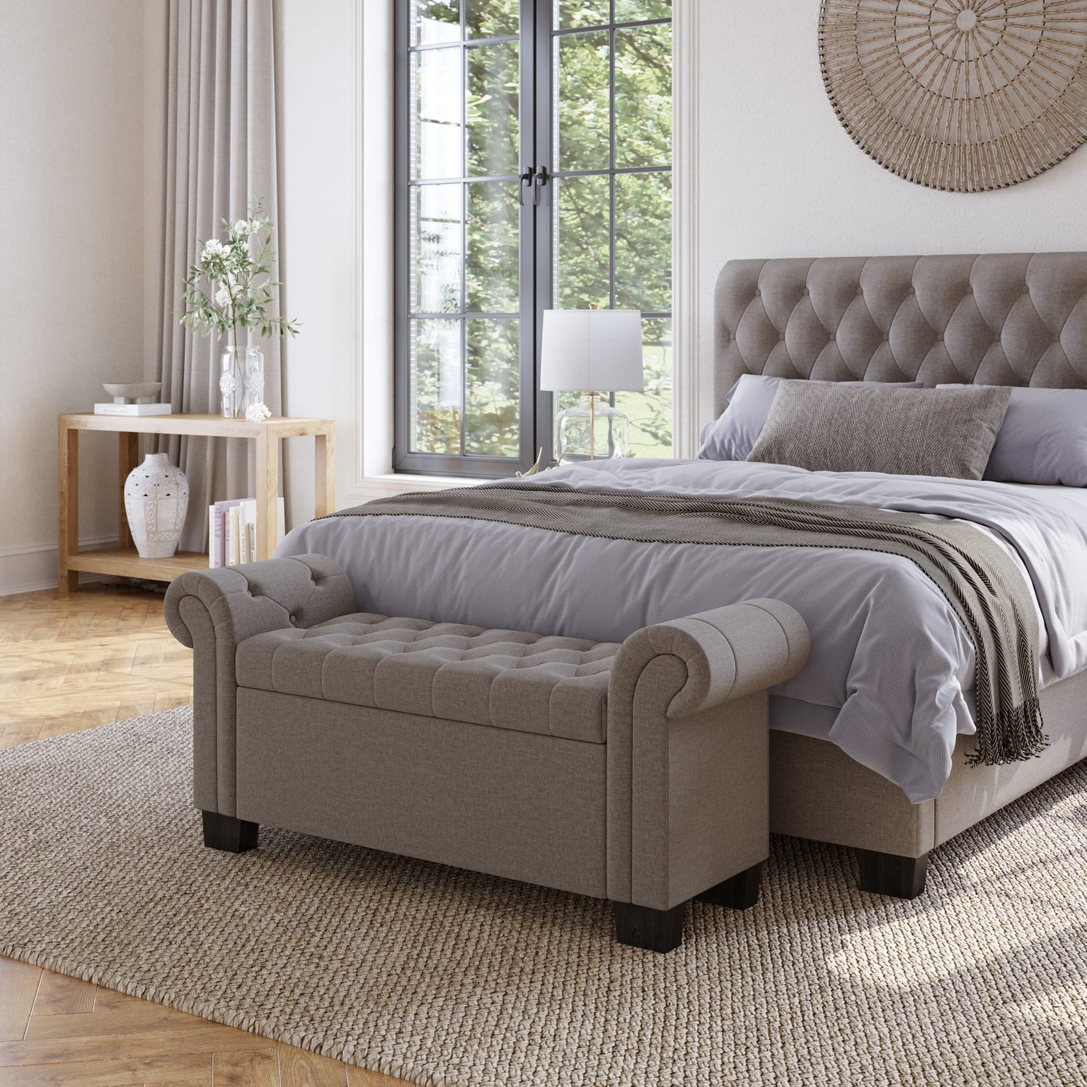 Modus Furniture Quality Upholstered, Wood and Metal Benches & Ottomans