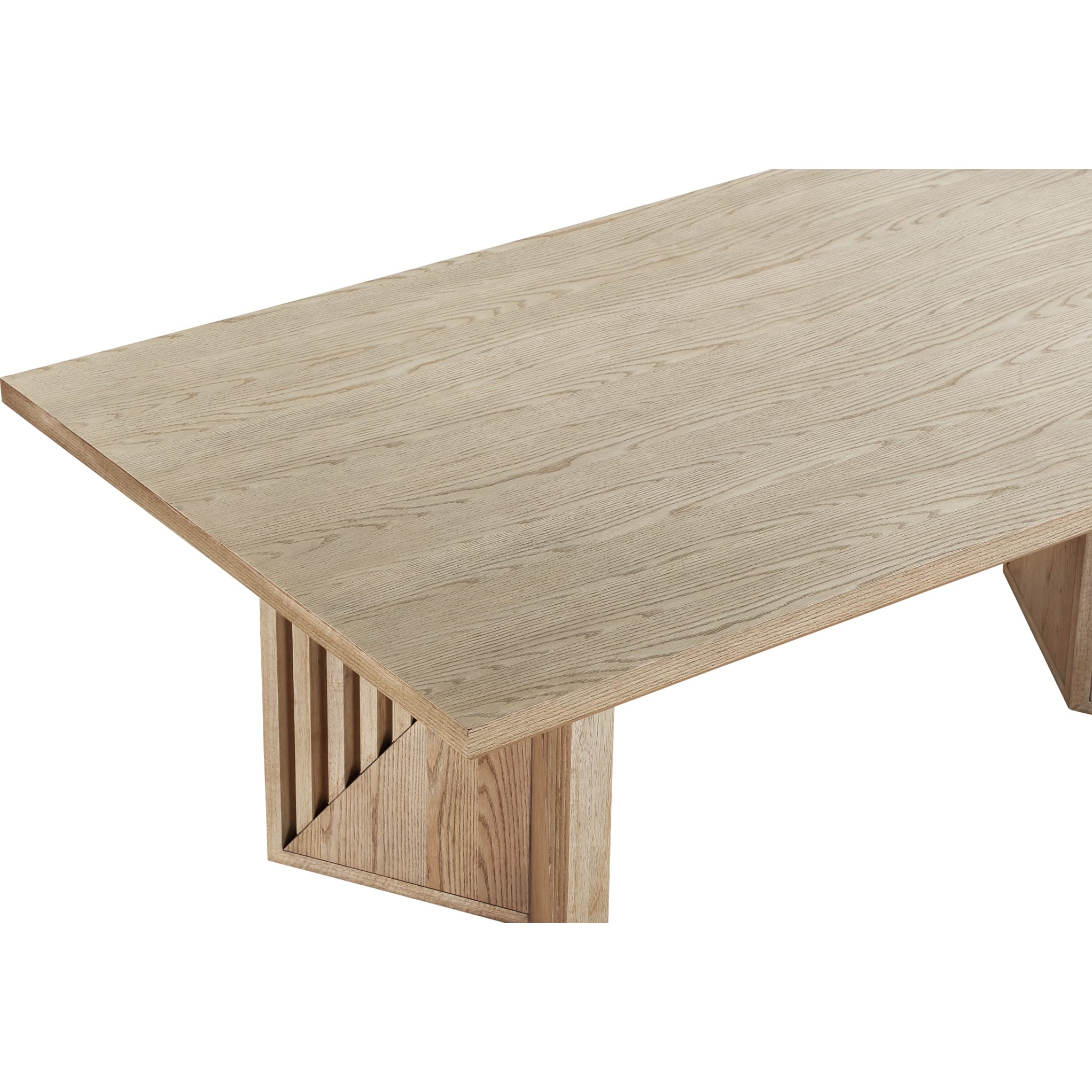 Sumner Double Pedestal Oak Dining Table in Natural — Modus Furniture