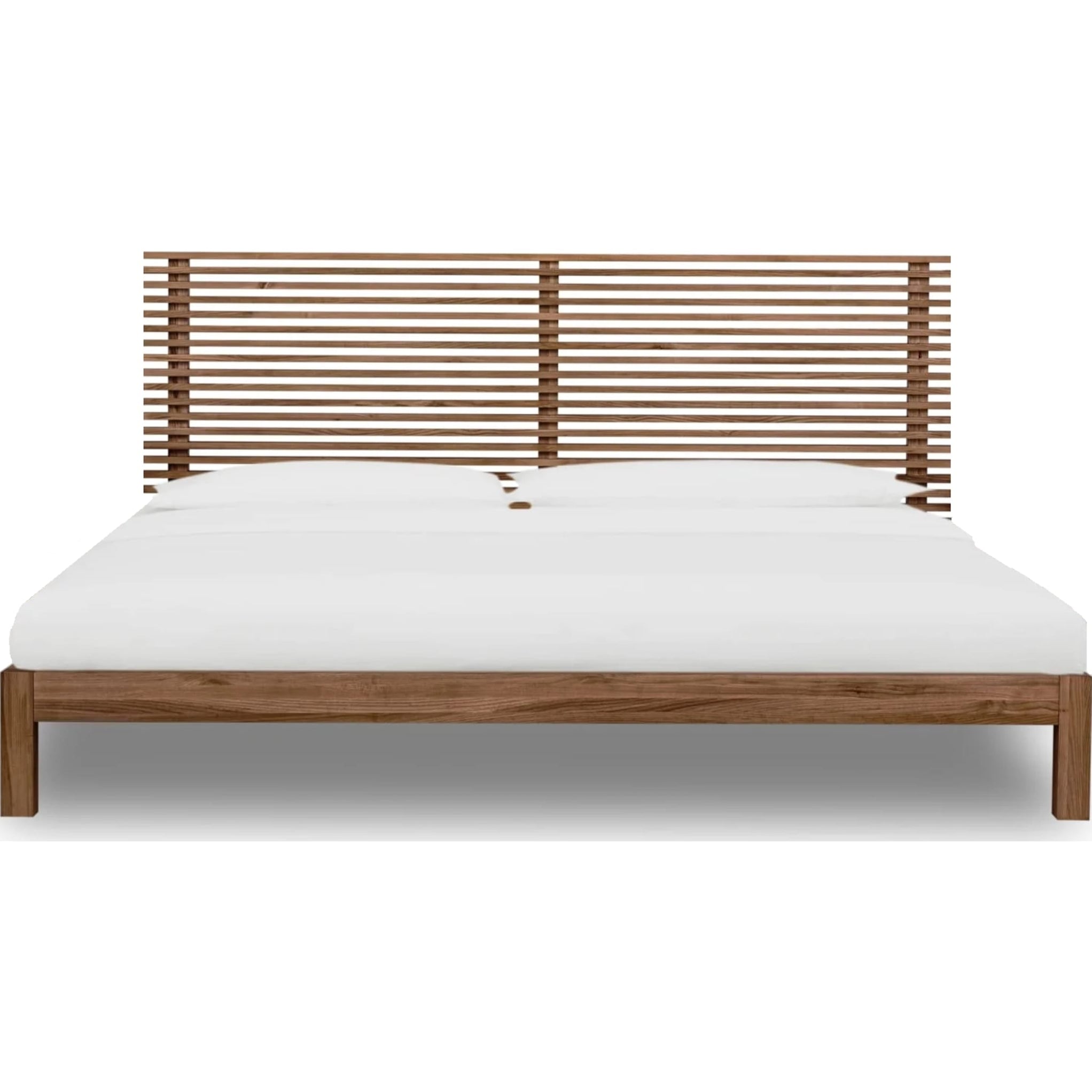 Tanner Solid Ash Platform Bed in Roux — Modus Furniture