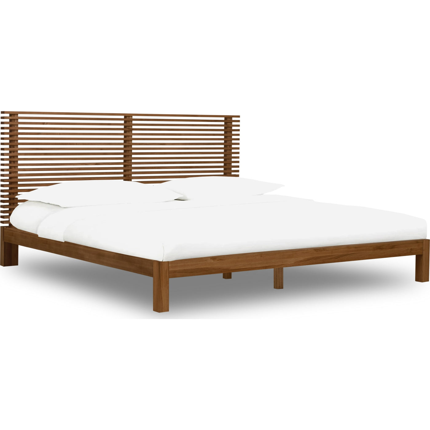 Tanner Solid Ash Platform Bed in Roux — Modus Furniture