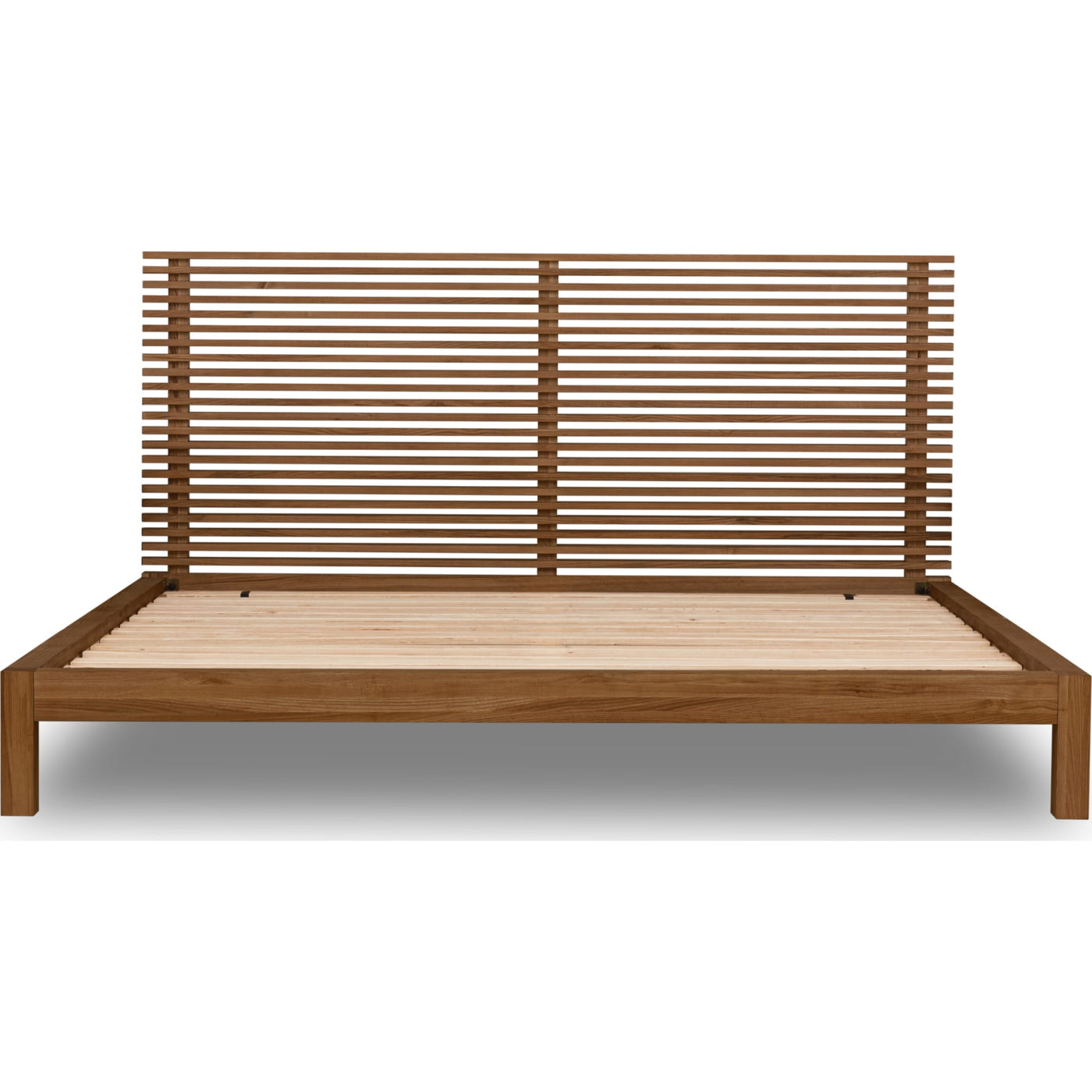 Tanner Solid Ash Platform Bed in Roux — Modus Furniture